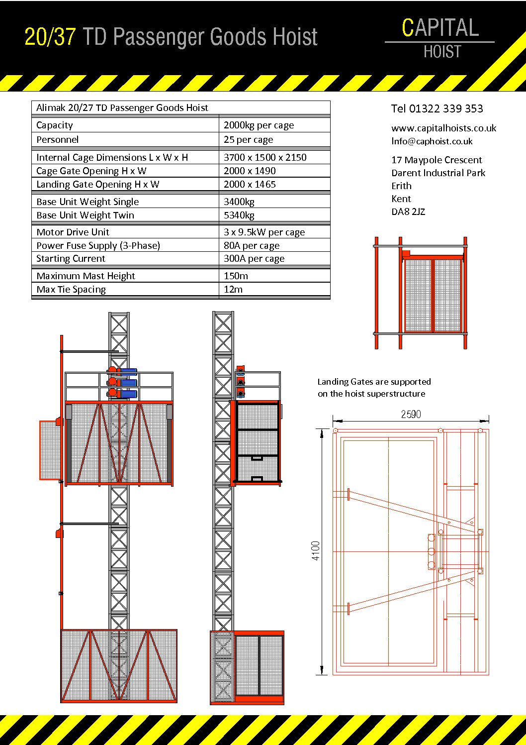 Alimak 20-37TD Passenger Hoist - Capital Hoists